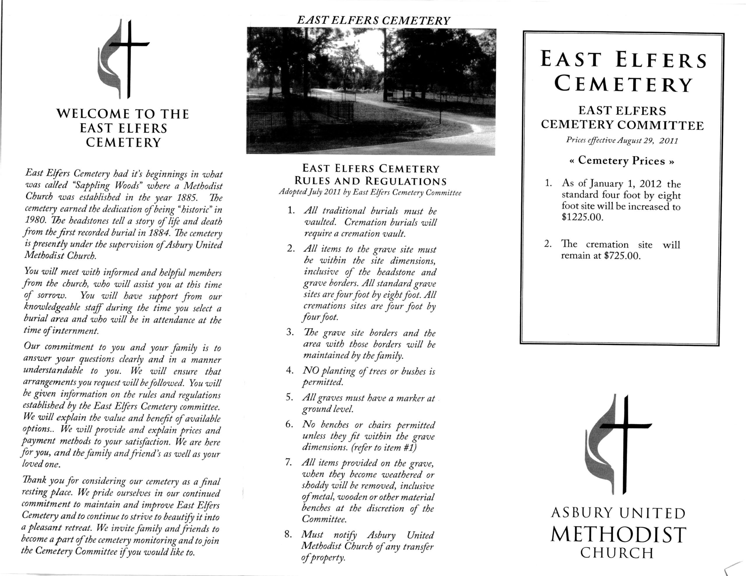 Brochure | East Elfers Cemetery
